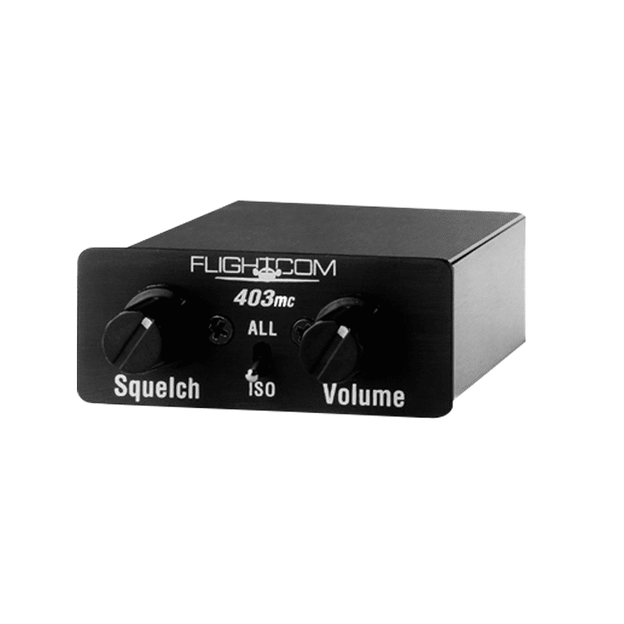 Intercom de panel Flightcom 403mc – 4 Plazas Mono – Ultralight Latam